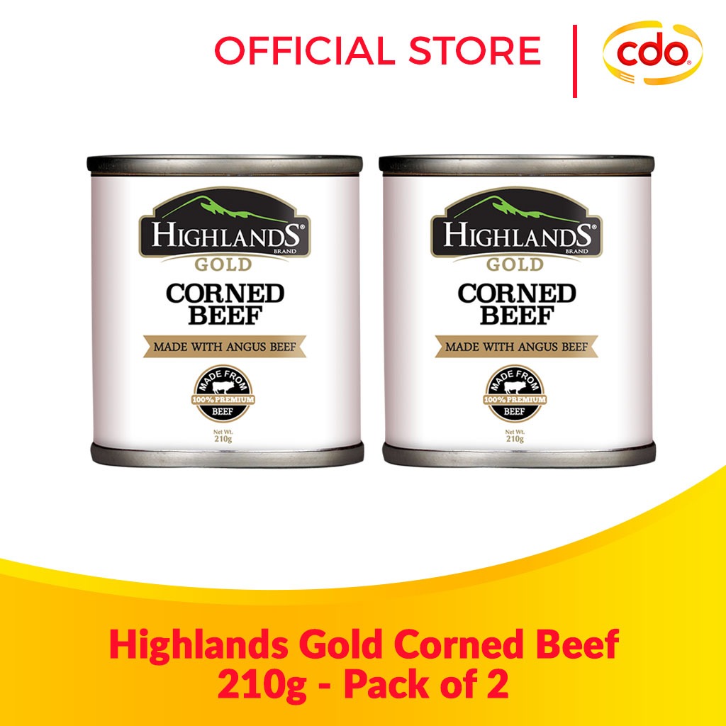 HIGHLANDS Gold Corned Beef 210g - Pack of 2 | Shopee Philippines