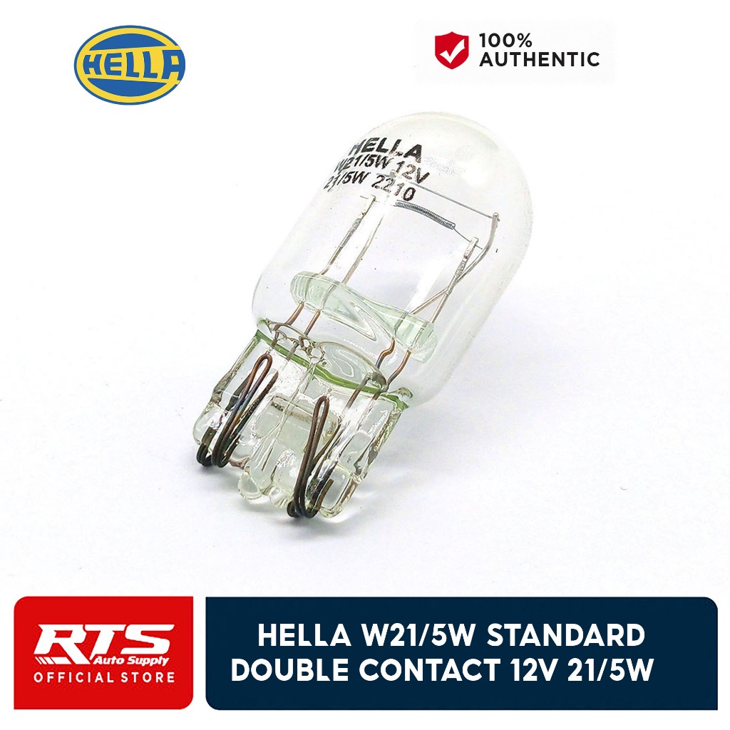 HELLA Standard Wedge Bulb W21/5W ( Double Contact ) 12V 21/5W 8GD 178 ...