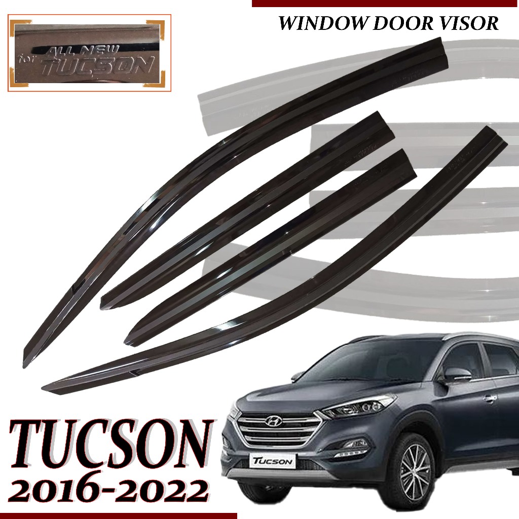 HYUNDAI ALL NEW TUCSON 2016-2022 Window Visor Sun Visor Smoke Door ...