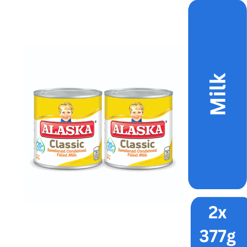 Alaska Sweetened Condensed Filled Milk 377g Bundle of 2 | Shopee ...