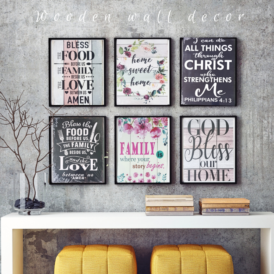 Wall Decor Vintage Style Inspirational Quotes Bible Verse Wooden Wall ...