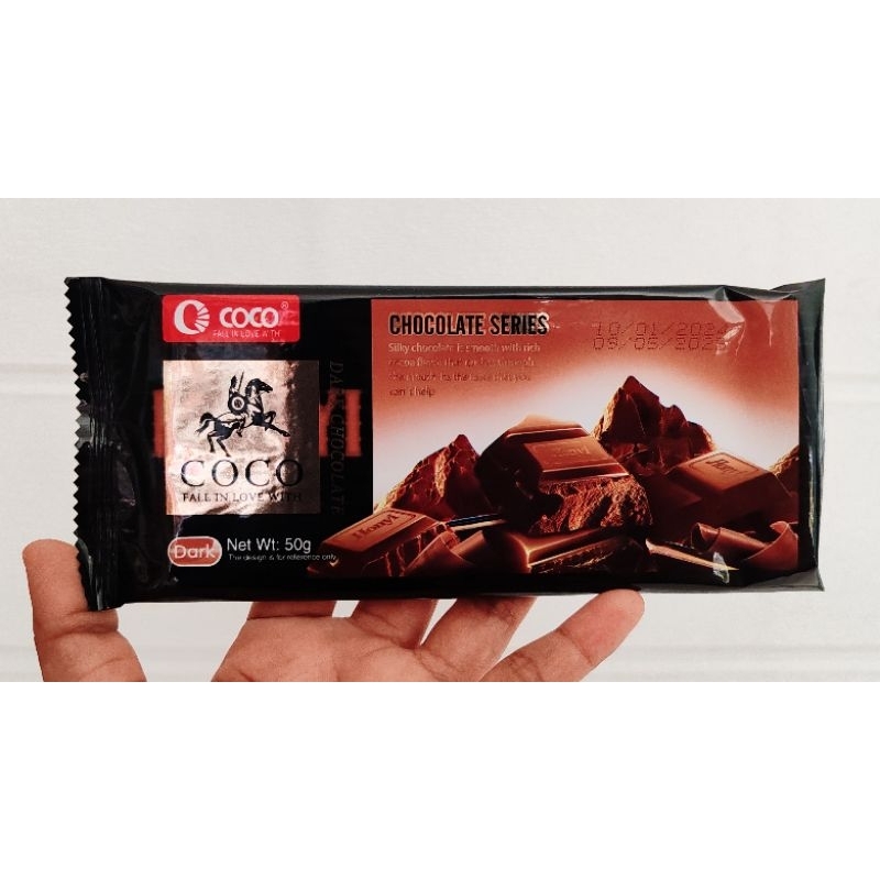 Coco Dark Chocolate Bar 50 grams | Shopee Philippines