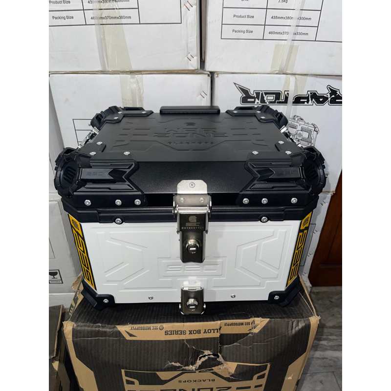 SEC ALLOY TOP BOX 45Liters with Backrest & Baseplate | Shopee Philippines