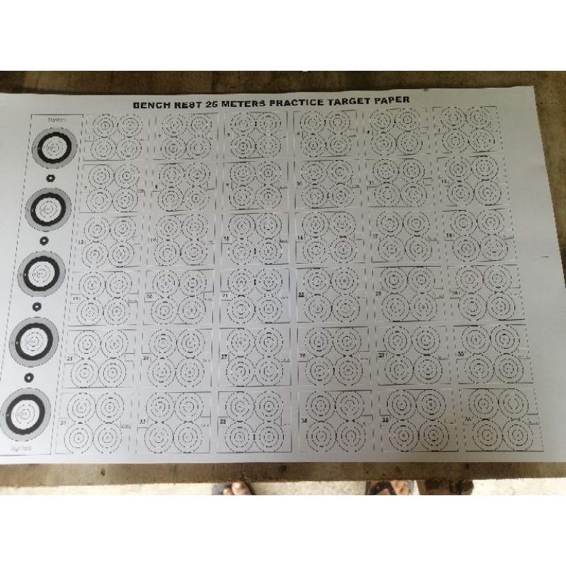 10pcs 150 shots target paper BR25 customize | Shopee Philippines