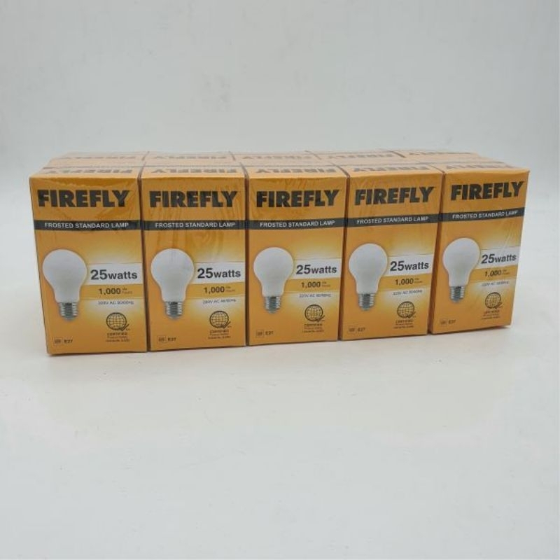 FIREFLY E27 FROSTED STANDARD LAMP Incandescent Light Bulb 25, 50W ...
