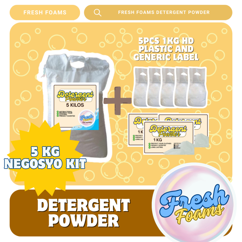FRESH FOAMS 5 KG DETERGENT POWDER | Shopee Philippines