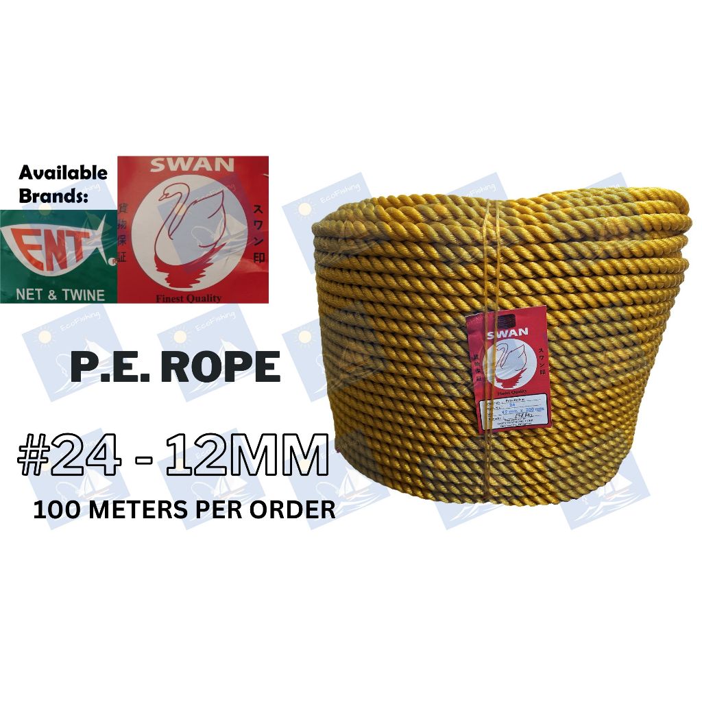 P.E. Rope #24(12mm) | SWAN | ENT | Twine | Lubid | Tali | Nylon Rope ...