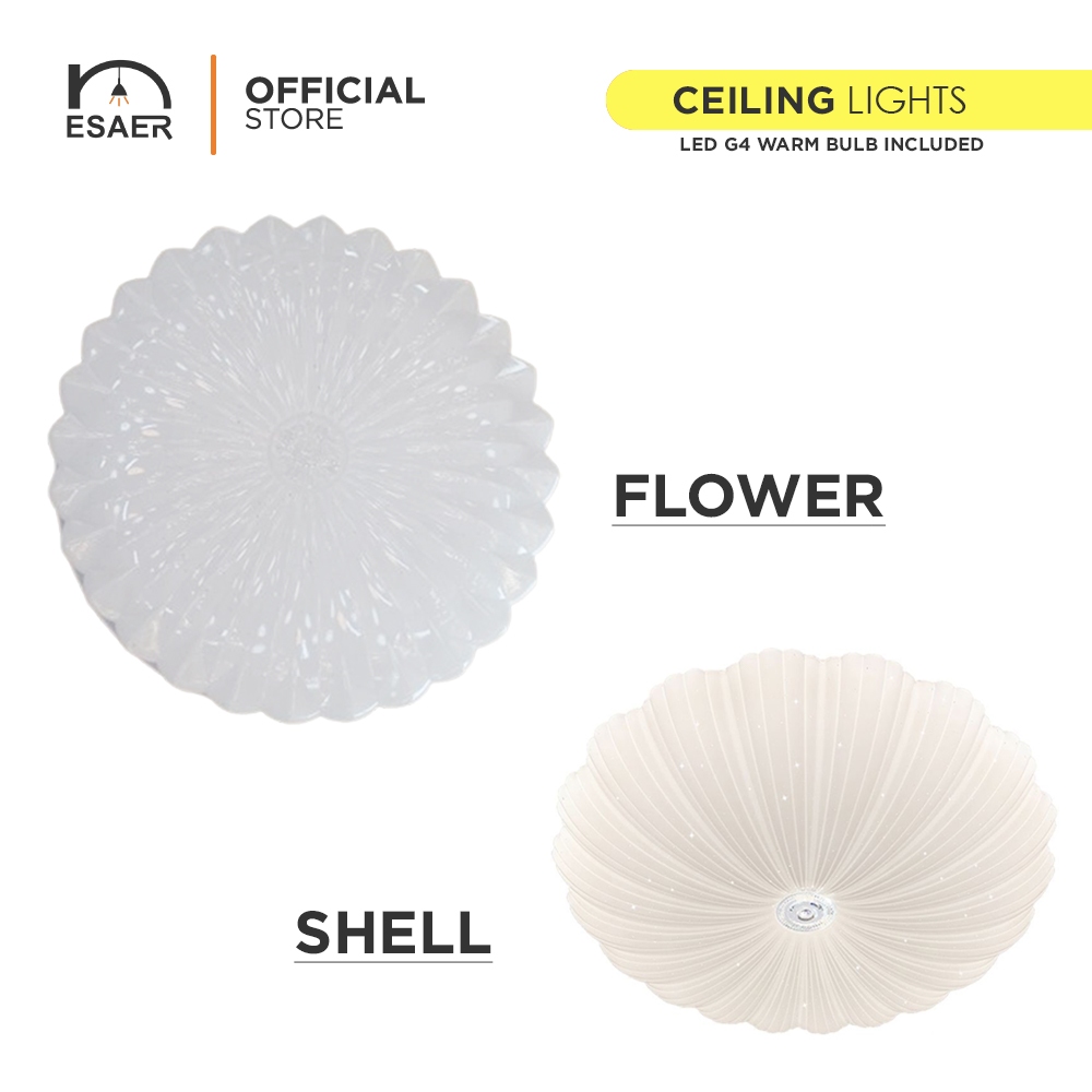 Esaer LED Ceiling Light Tri Color Modern Minimalist LED Ceiling Light ...