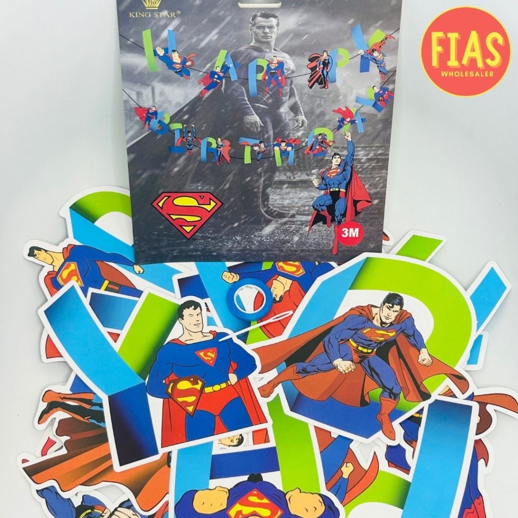 Superman Happy Birthday Banner | Shopee Philippines