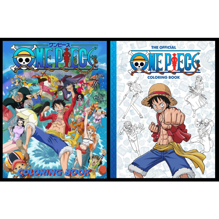 One piece coloring book (16 pages with free 6 mini stickers) | Shopee ...