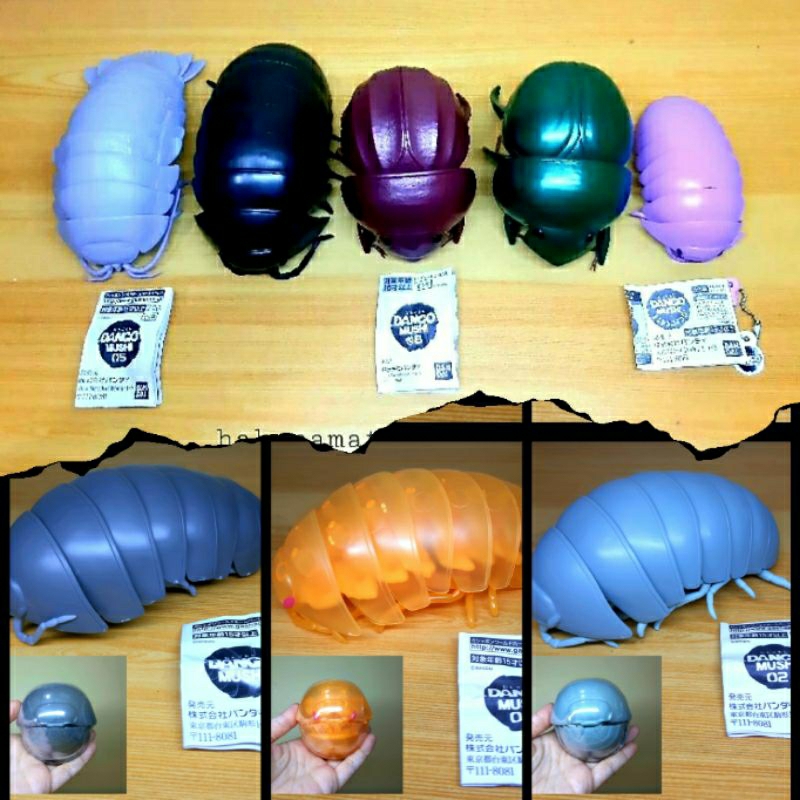Bandai Dango Mushi Isopods / Pill bug figure Simulation UPDATED ...