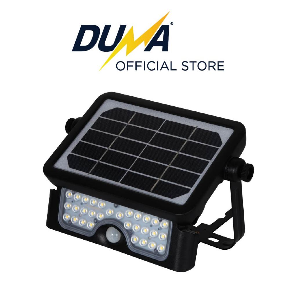 SOLAR LED FLOOD LIGHT WITH SENSOR 5 Watts Foldable, Adjustable ...
