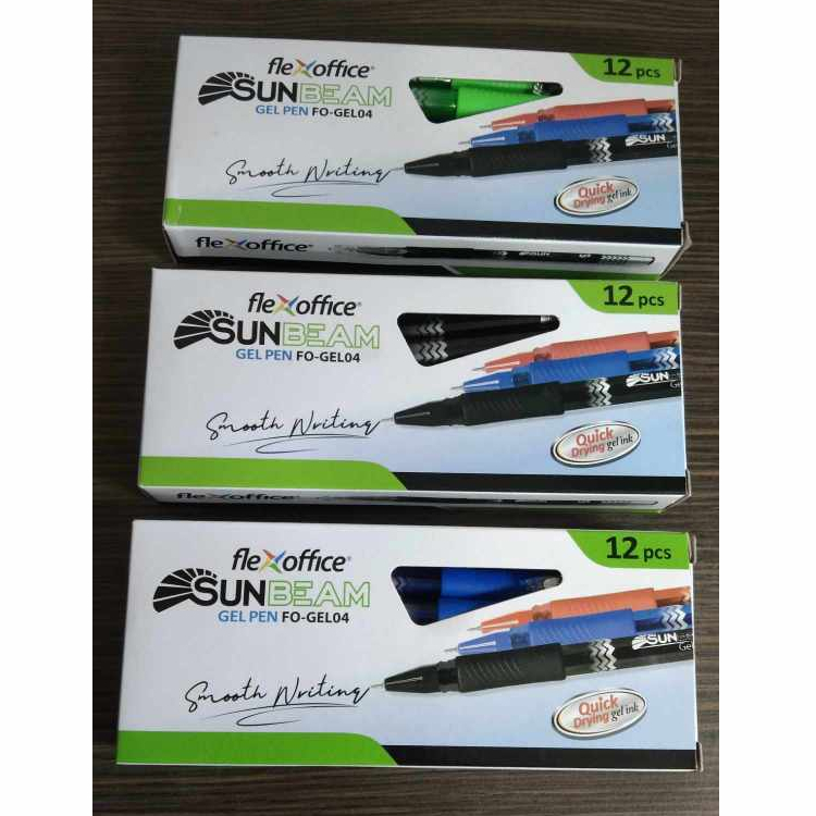 Sunbeam Gel Pen Flex-Gel04 0.5mm (Black, Blue, Green) sold per piece ...