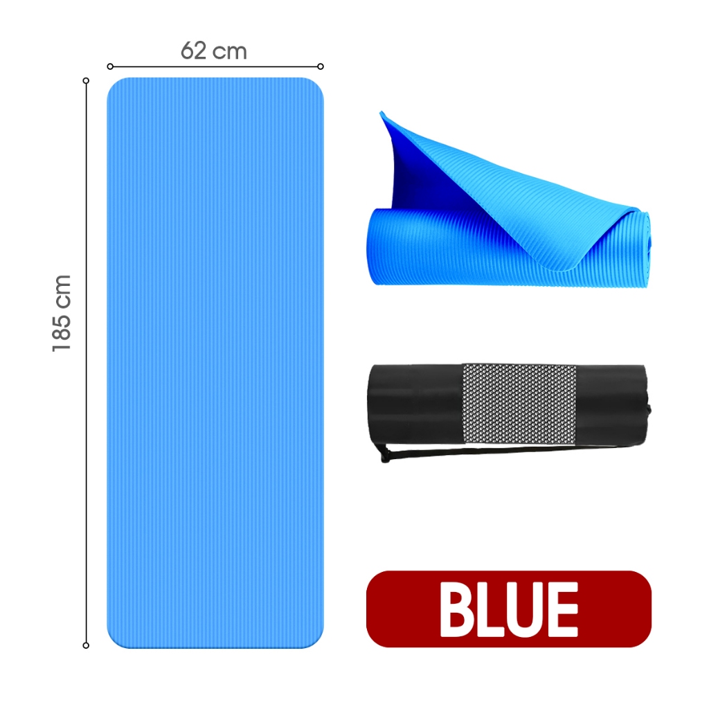 NBR Yoga Mat Non Slip Thicken High Density Soft Comfortable Fitness ...