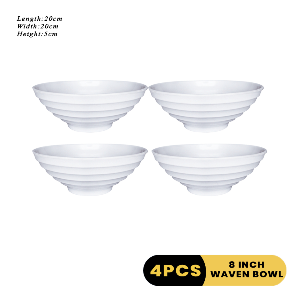 4pcs set White Melamine-ware Plates, bowls, cups, spoons/ plato ...