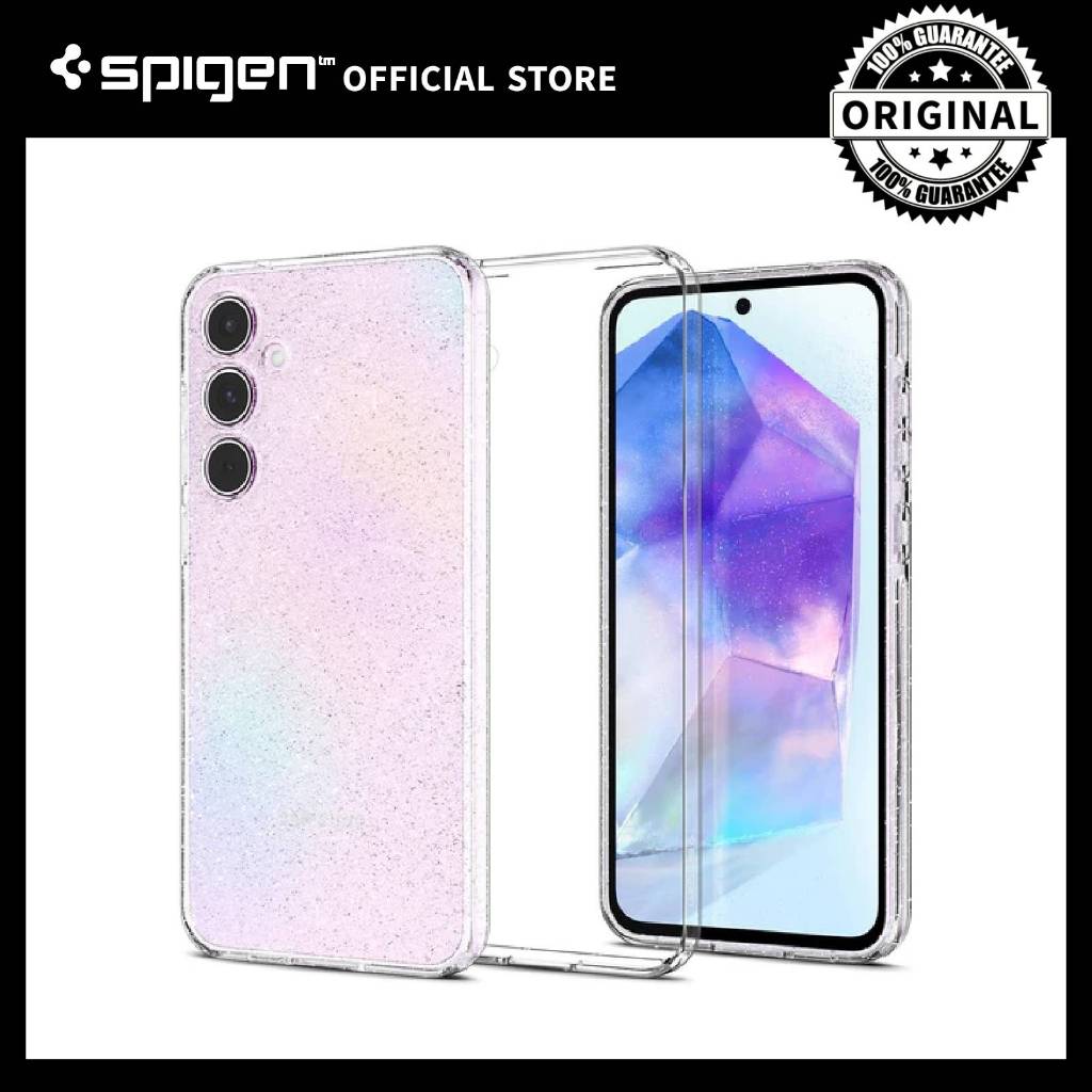 Spigen Galaxy A55 (2024) Case Liquid Crystal Glitter Crystal Quartz | Shopee Philippines