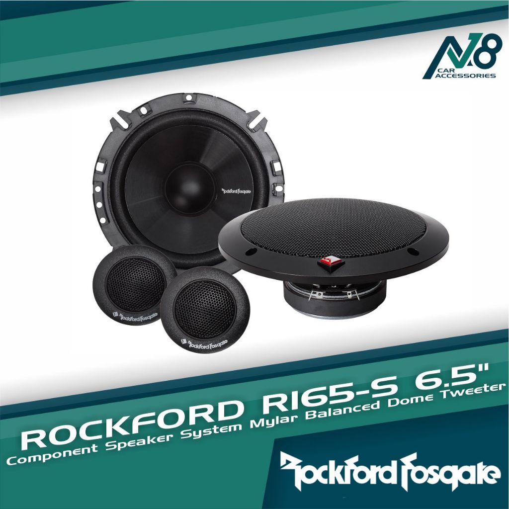 Rockford Fosgate R165-S 6.5" 2-Way Component Speaker Genuine | Shopee ...