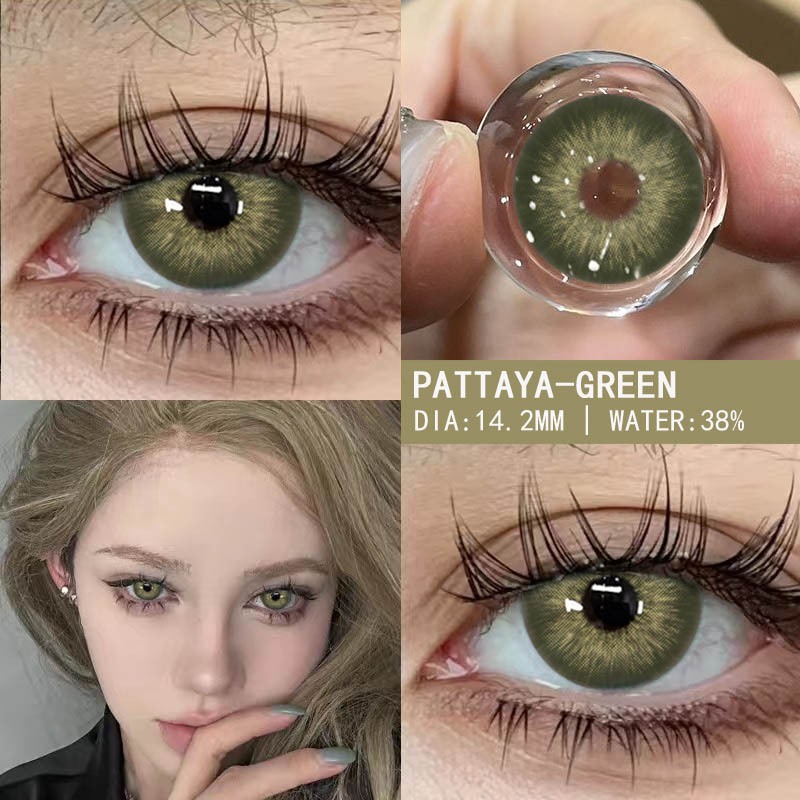 【COD】EYESHARE 1 Pair PATTAYA Green/Blue Color Contact Lenses Natural ...