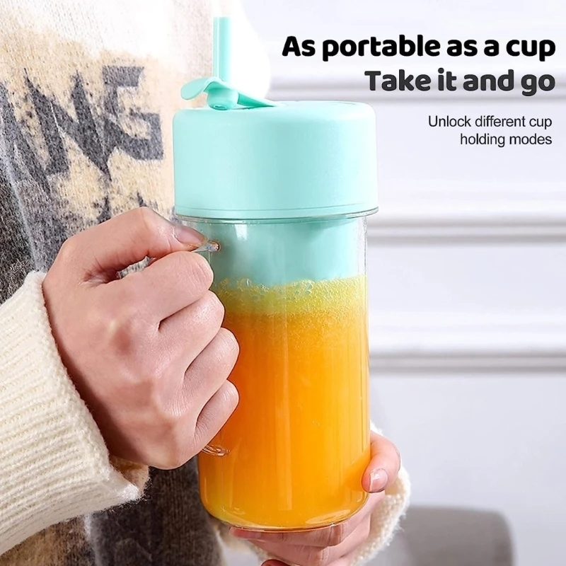 LYX Summer Fruit Smoothie Juice Blender Carry a Mini Juicer Vegetable ...