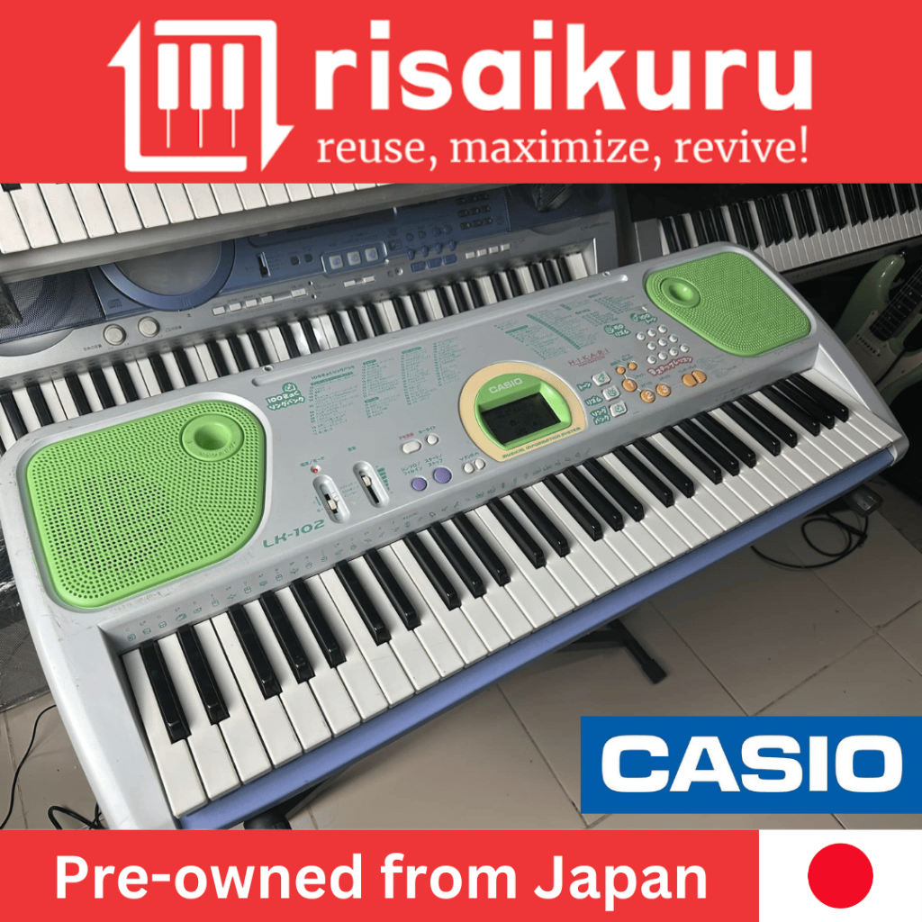 Casio LK-102 Piano Keyboard Organ with Sustain Input for Church Band Kids Beginners | Shopee ...