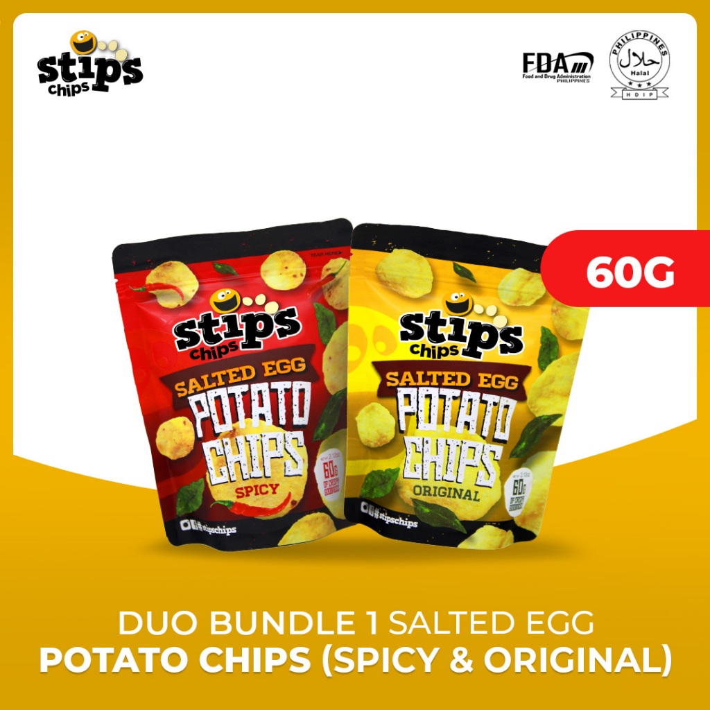 Stip's Chips Salted Egg Chips Duo Bundle | Shopee Philippines