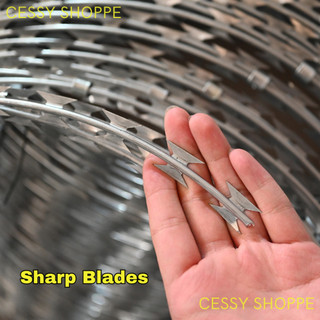 Heavy Duty Sharp Razor Wire Anti-climb Security Perimeter Fence and ...