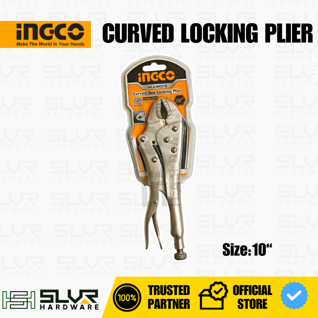 INGCO Industrial Curved Jaw Locking Plier 10" Adjustable Vice Grip ...