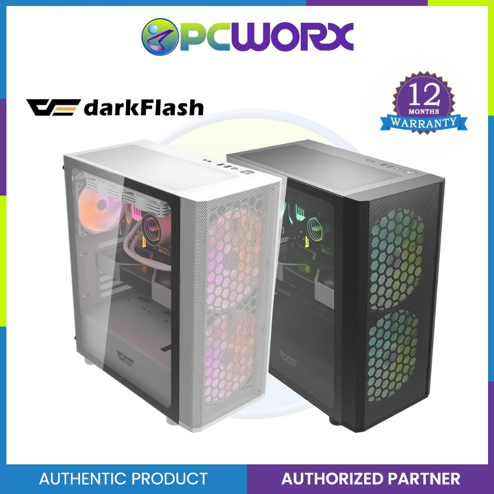 DarkFlash DK361 ATX PC Case with 4 ARGB Fans | DarkFlash ATX M-ATX ITX ...