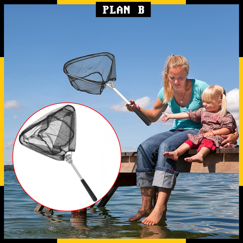 50cm Outdoor Folding Fishing Net Aluminum Alloy Pole Fly Landing Net ...