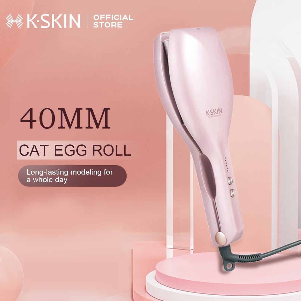 K.SKIN mermaid curler hair lron 40mm 2 Barrels curling Iron Hair Waver ...