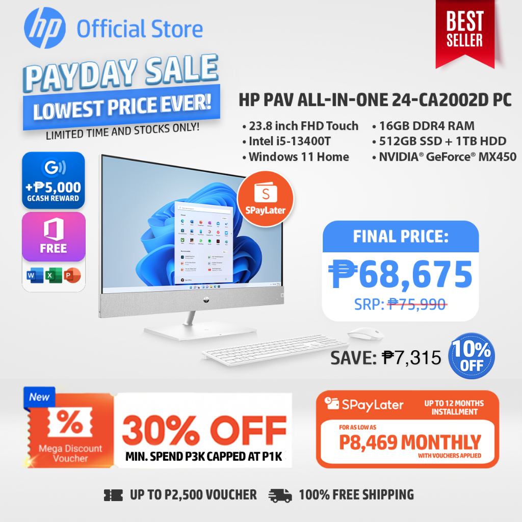 HP Pavilion All-in-One Desktop PC Contino | intel i5 | 16GBRAM |512GB ...