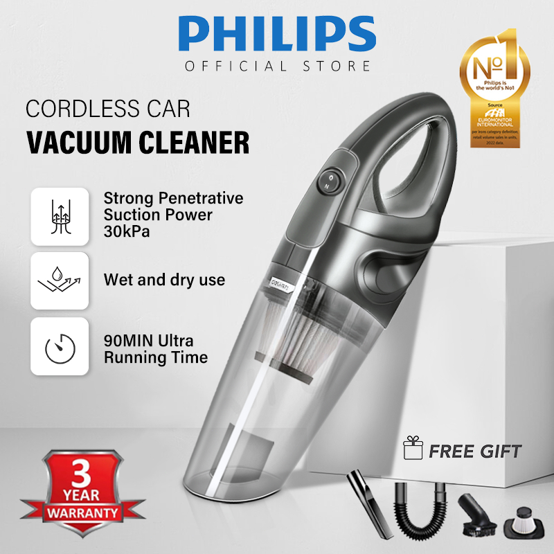 Car Vacuum Cleaner Rechargable Portable Hand Held Vacuuming Cordless ...