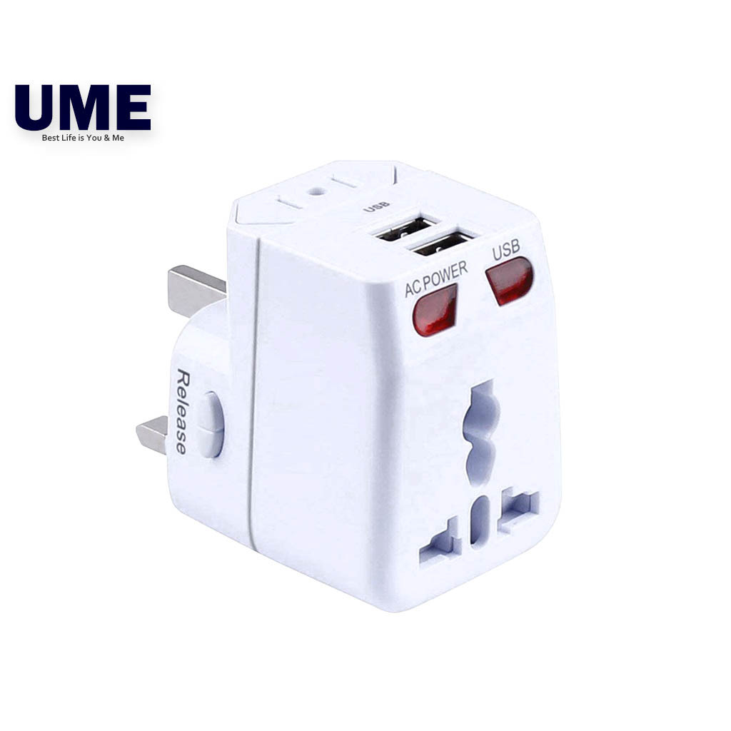 Universal All in One Travel Adapter Word USB Power Outlet Wall Plug ...