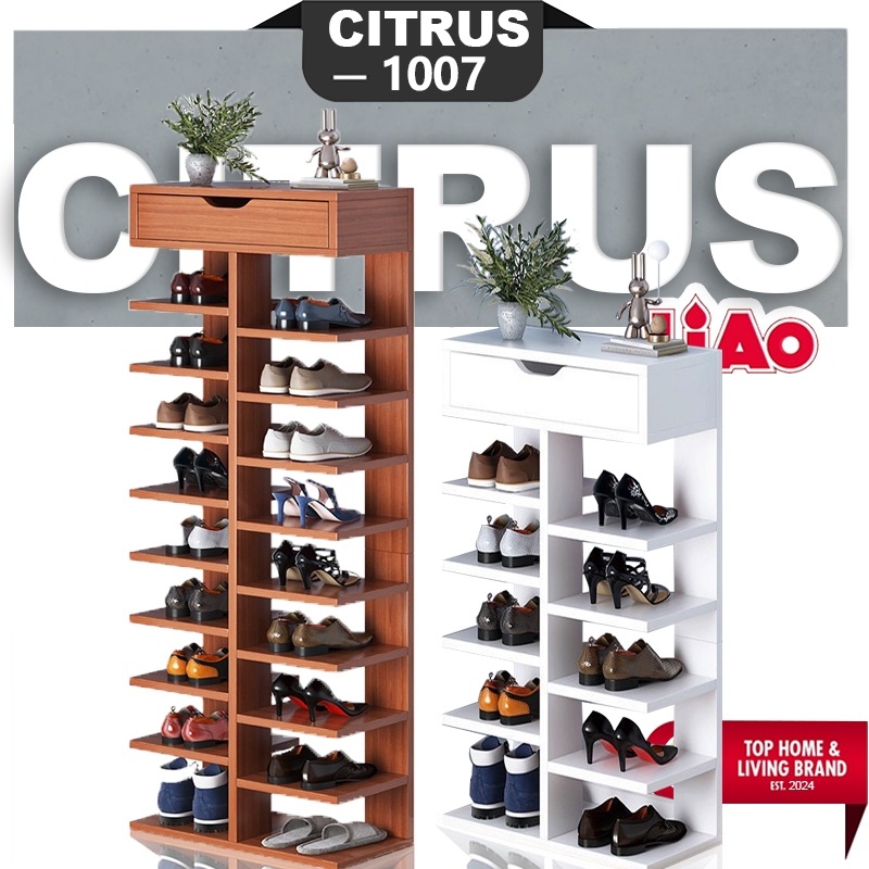 （9 layer）Wooden Shelves Shoe Cabinet Storage Rack With Drawers Wooden ...