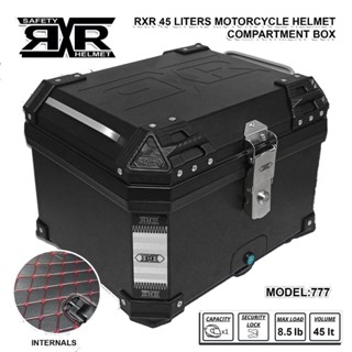 Yamaha Mio Fazzio BLACK Compartment Box Helmet Box TOP BOX With Back ...