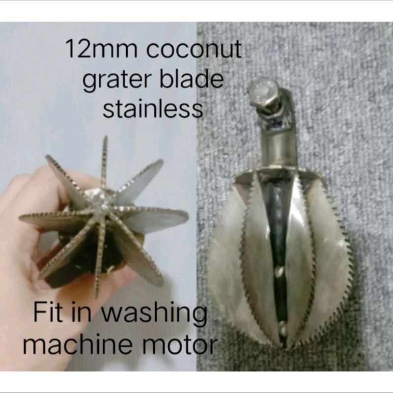 12mm Coconut Grater Blade Stainless Small only fit in Washing Machine ...