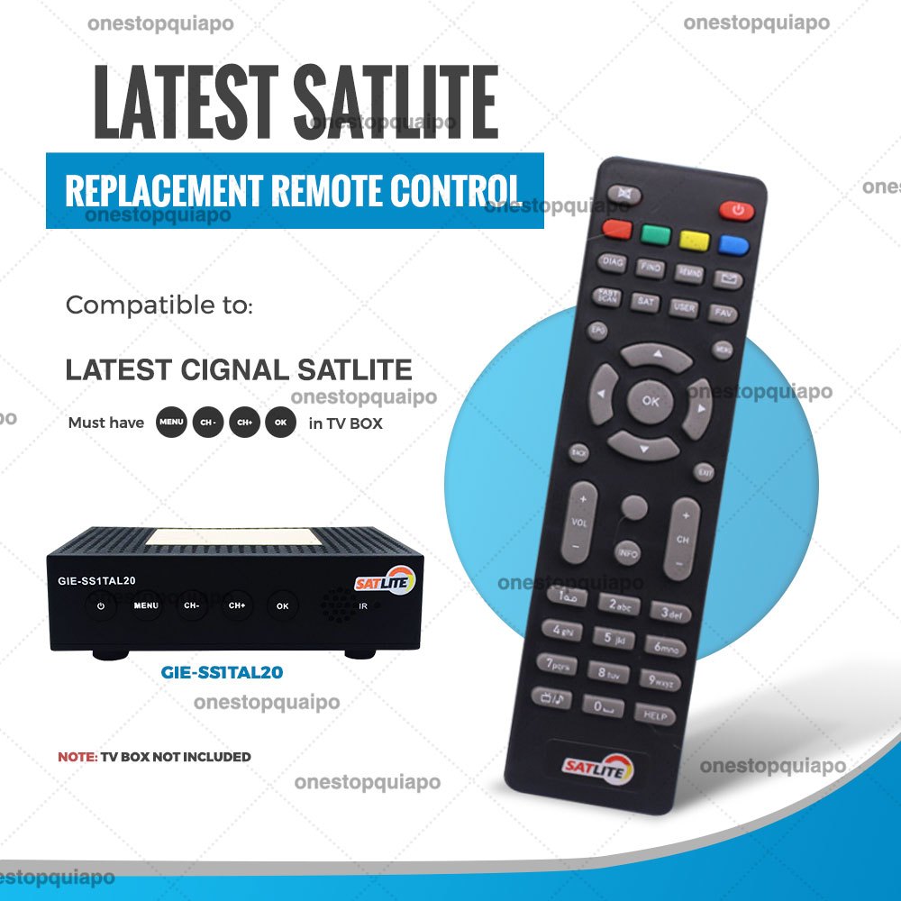 OSQ Replacement Cignal Remote Control for Cignal HD TV Box Satlite TV ...