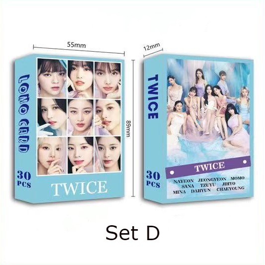TWICE 30 PIECES 2R Size LOMO CARDS Nayeon Jeongyeon Momo Sana Jihyo Mina Dahyun Chaeyoung Tzuyu ...