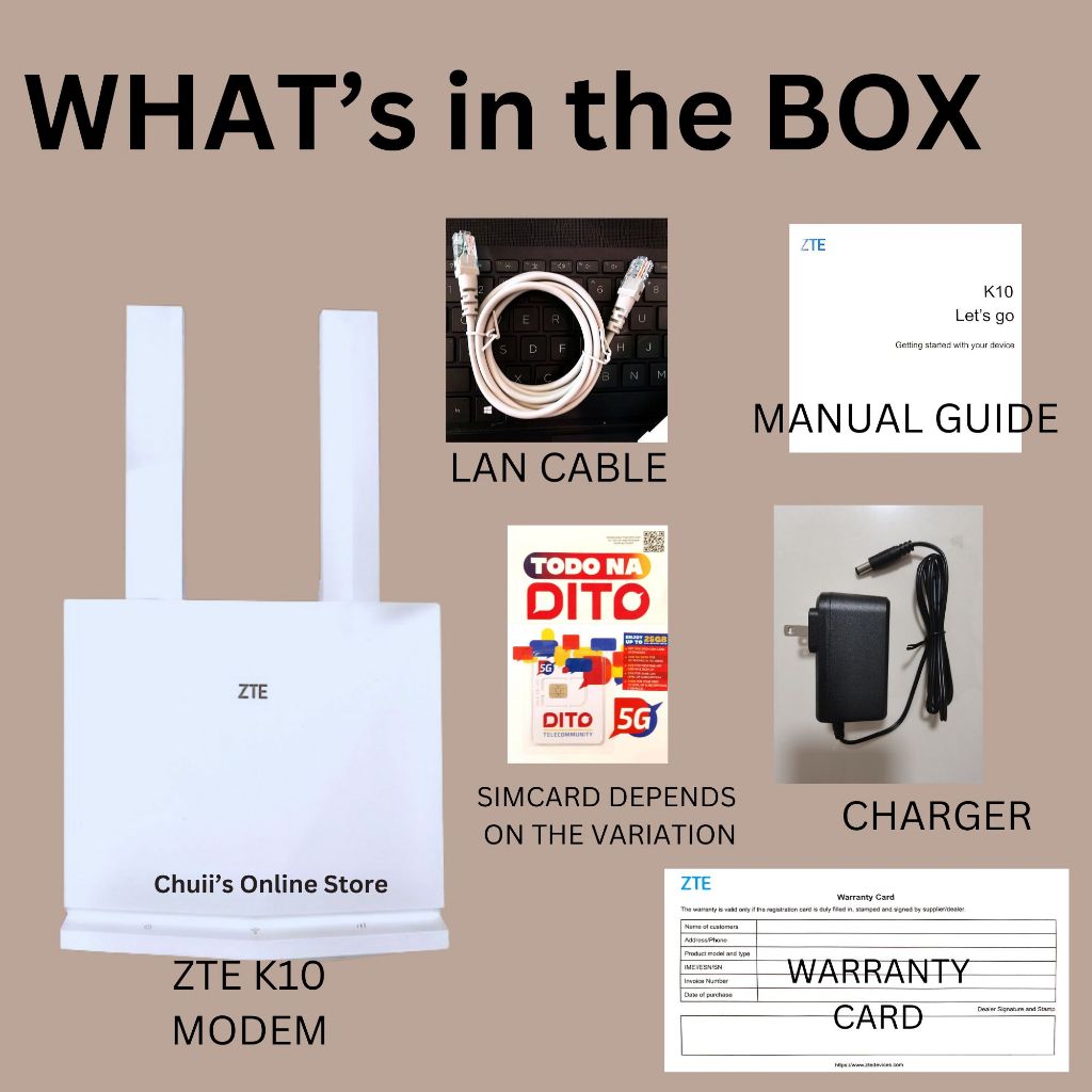 ZTE K10 DITO MODEM BRAND NEW DITO LOCKED! | Shopee Philippines