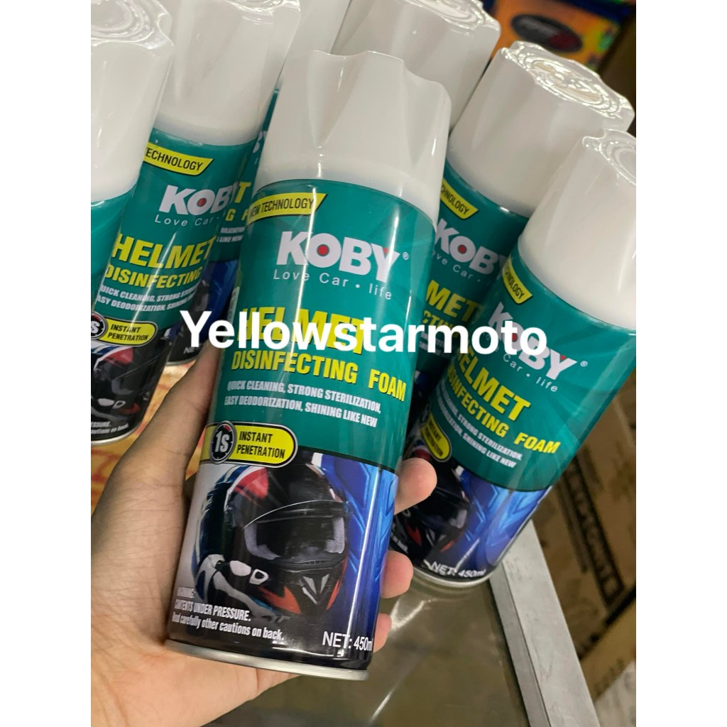 KOBY Helmet Disinfecting Foam 450ml (Wholesale) 24pcs/1box | Shopee ...