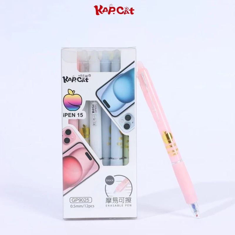 KAP.CAT GP9025 ERASABLE GEL PEN 12pcs | Shopee Philippines