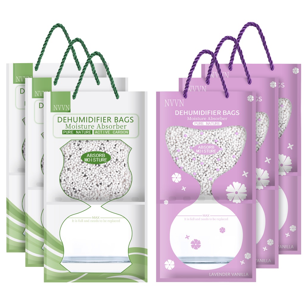 Wardrobe Hanging Moisture Absorbent Bags Anti-Mold Desiccant Packets ...