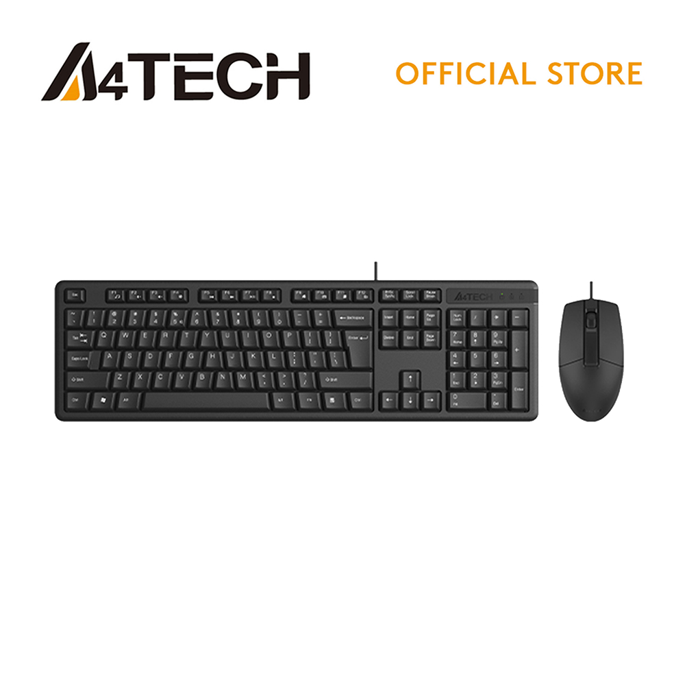 A4Tech KRS-3330 1200 DPI Natural_A Shape Key USB Wired Keyboard & Mouse Combo | Shopee Philippines