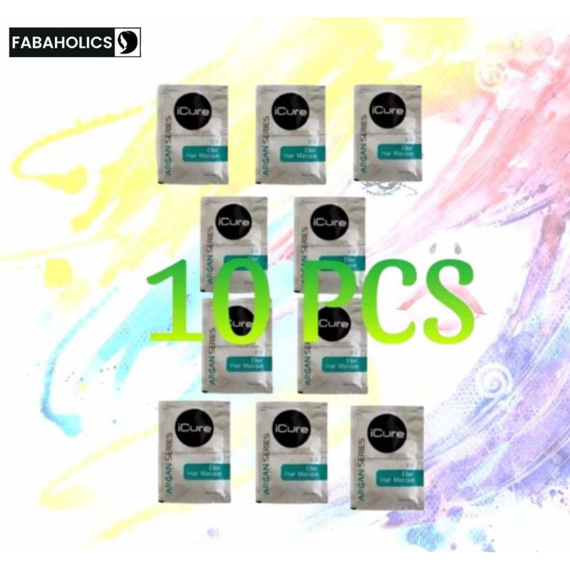 (10 PCS SACHET) ICure Argan Elixir Hair Masque 35ml | Shopee Philippines