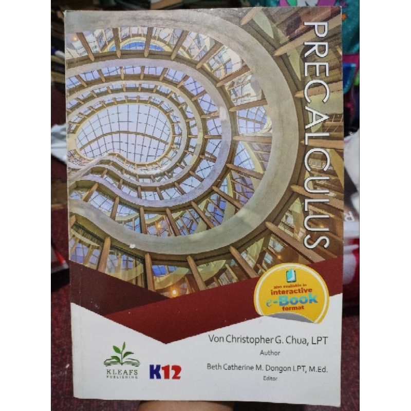 PRECALCULUS | by Von Christopher G. Chua, LPT | Shopee Philippines