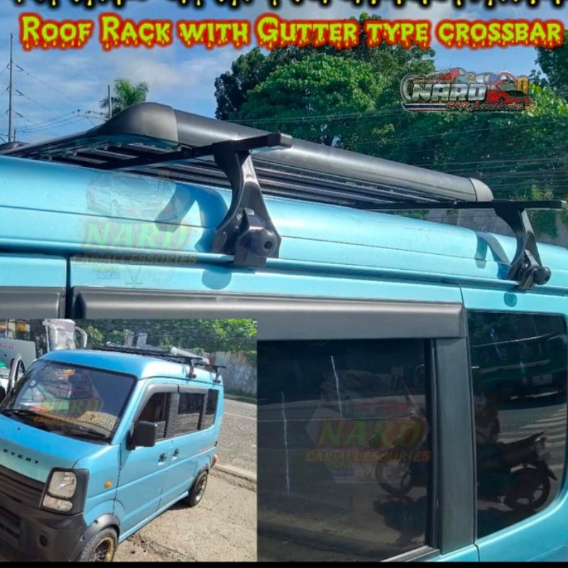 ROOF RACK CARRIER for DA64V Hi-Roof with Gutter type crossbar, | Shopee ...