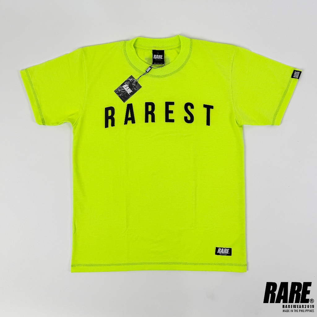 RARE RAREST SHIRT NEON GREEN | Shopee Philippines