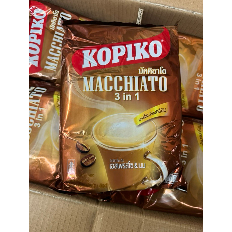 Kopiko Macchiato 3 in 1 instant coffee THAILAND coffee HALAL certified ...