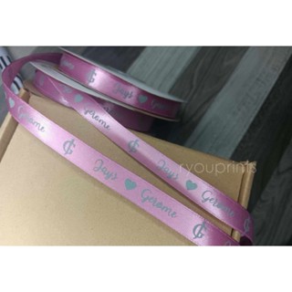 Customized Printed Ribbons for wedding Souvenirs and Giveaways | Shopee ...