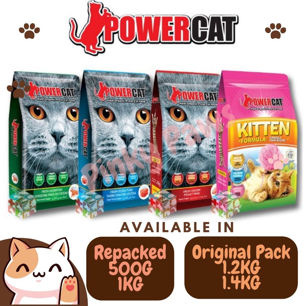 Powercat Fresh Cat Dryfood for Kitten and Adult Cats (Repacked and ...